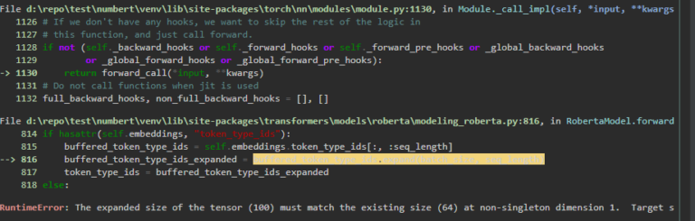 Training languagemodel - RuntimeError the expanded size of the tensor ... Training languagemodel - RuntimeError the expanded size of the tensor ...
